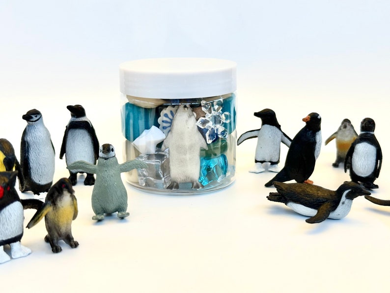 Arctic Polar Bear, Seal, or Penguin Sensory Dough Jar Homemade Play ...