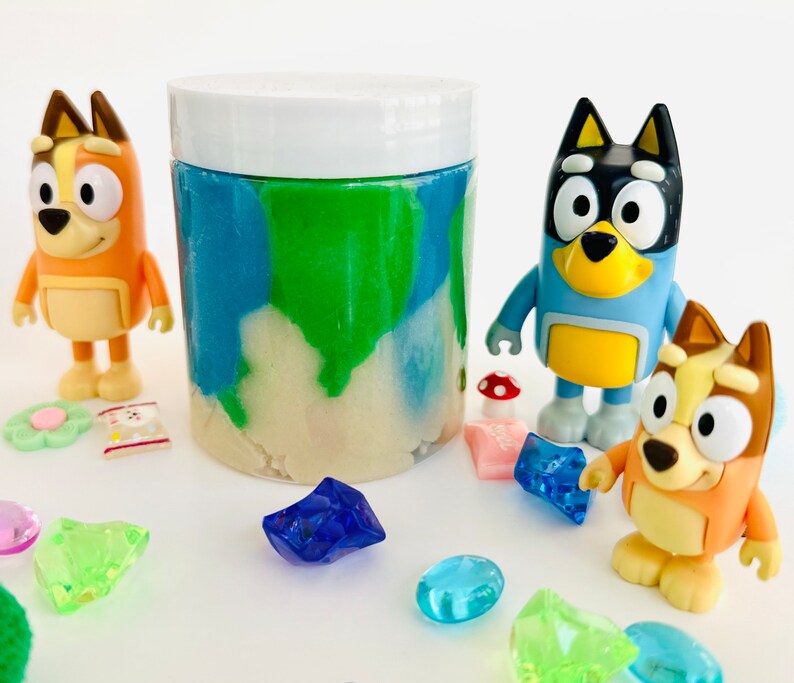 Bluey Heeler Family Sensory Dough Jar Homemade Play Dough - Etsy