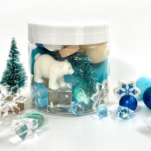 Arctic Polar Bear, Seal, or Penguin Sensory Dough Jar | Homemade Play ...