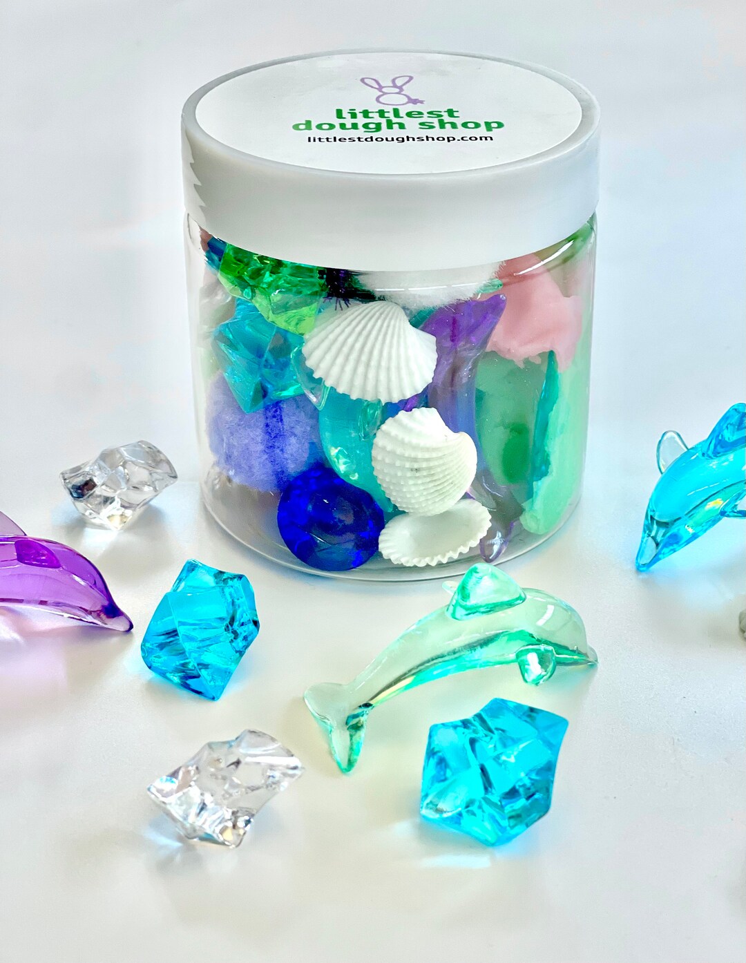 Dolphins Homemade Sensory Dough Jar | Homemade Play Dough | Playdoh ...