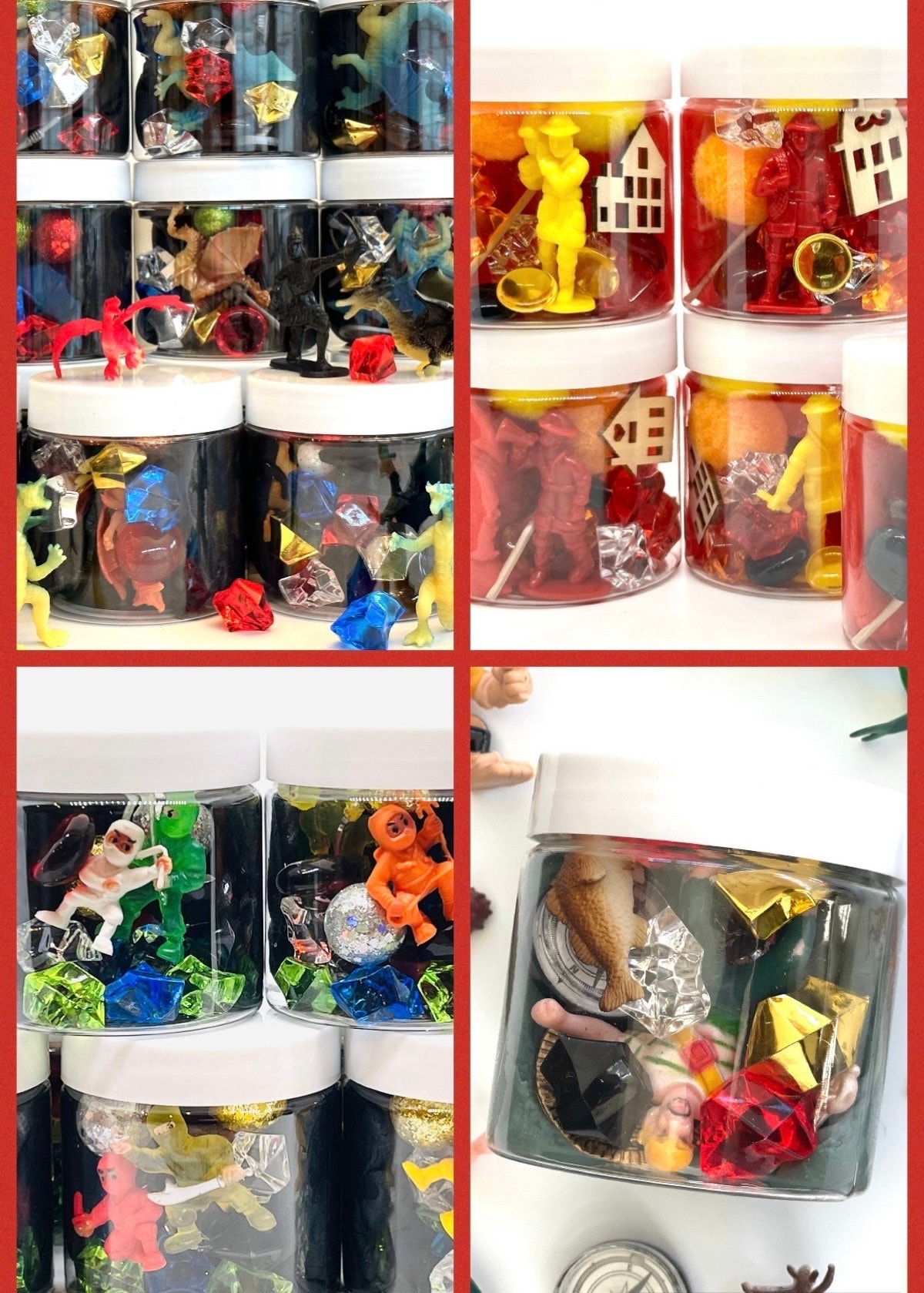 Ninjas, Dragon and Knight, Firefighter, Pirate Homemade Sensory Dough ...