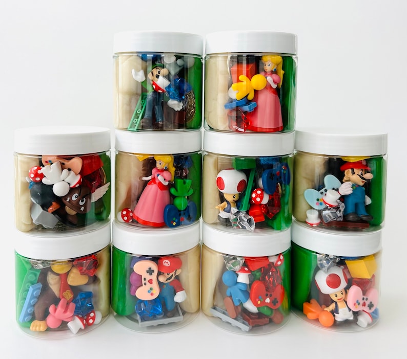 Super Mario Bros. Inspired Sensory Dough Jar Homemade Play - Etsy