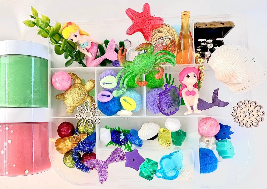 Mermaids Homemade Sensory Dough Kit | Homemade Play Dough | Sensory Kit ...