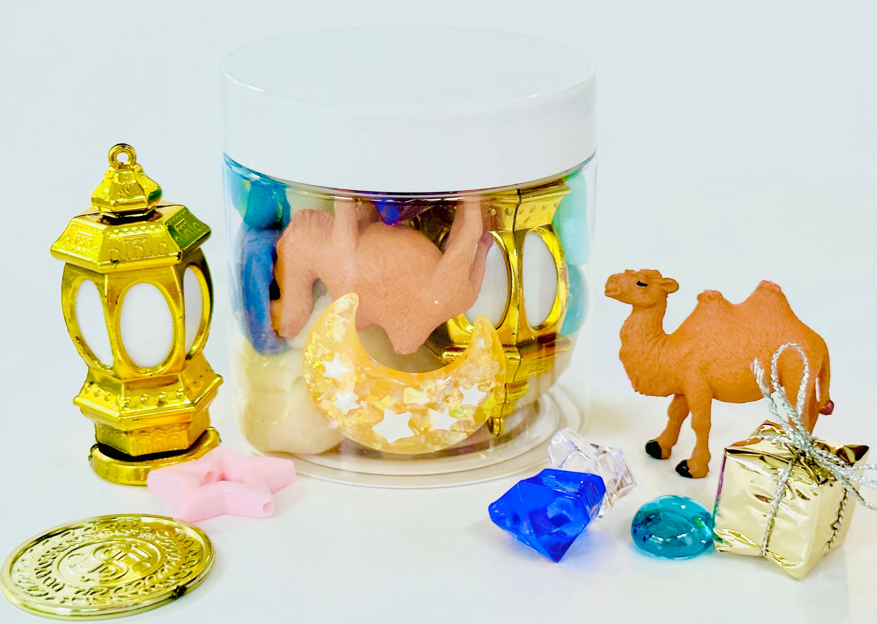 Eid Inspired Sensory Dough Jar Homemade Play Dough Class Favors Sensory ...