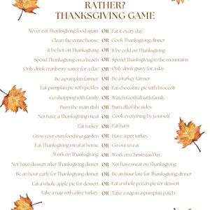 Thanksgiving Game Bundle Printed for You Thanksgiving Activity Trivia ...
