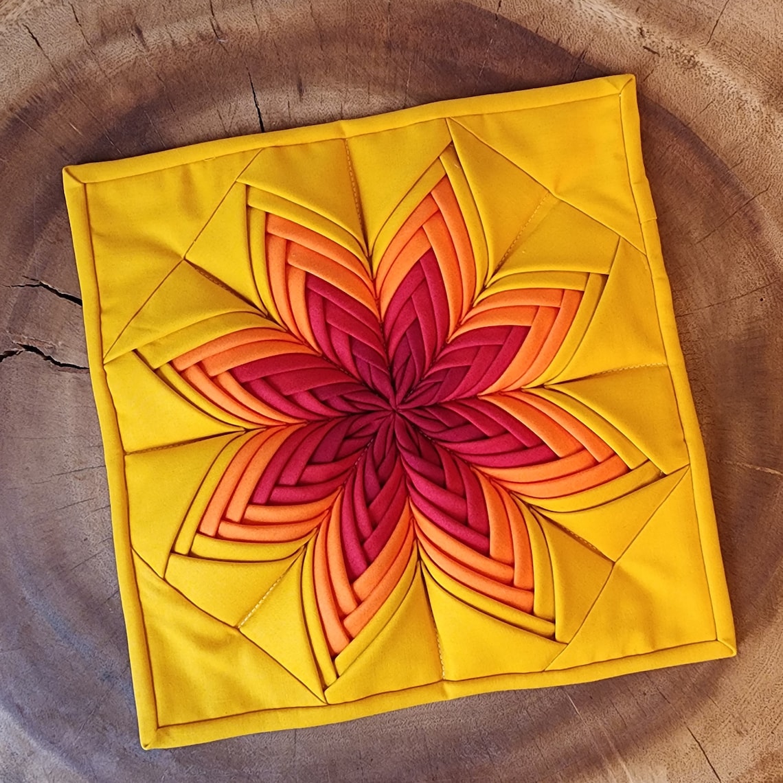 Folded Fabric Star Trivet- Digital Pattern Download - Etsy