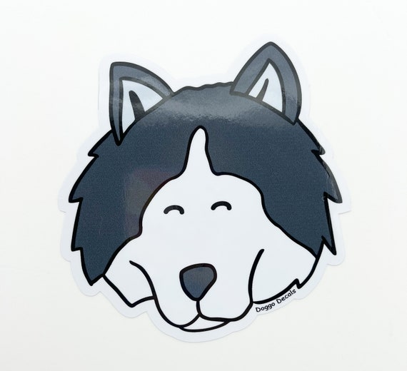 Husky Decal Sticker Doggo Decals Dog Sticker | Etsy