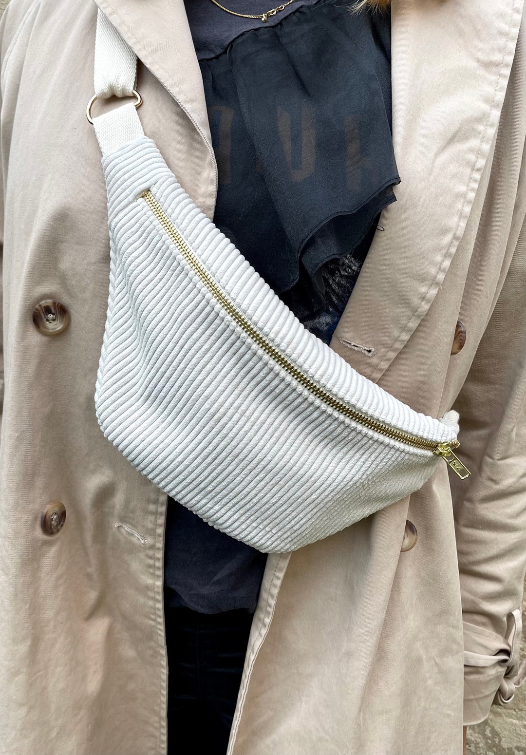 Sac banane velours côtelé - Etsy France