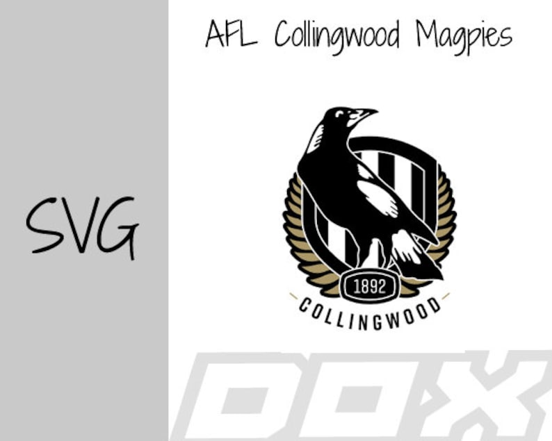 Collingwood Magpies AFL 2021 Logo Svg for Cricut - Etsy