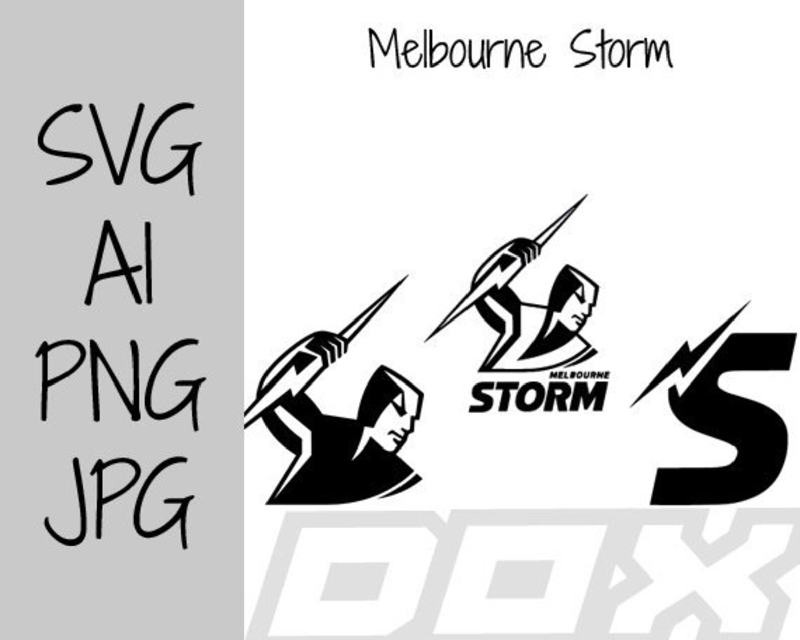 Melbourne Storm Logo Svg for Cricut Png Jpg Ai - Etsy