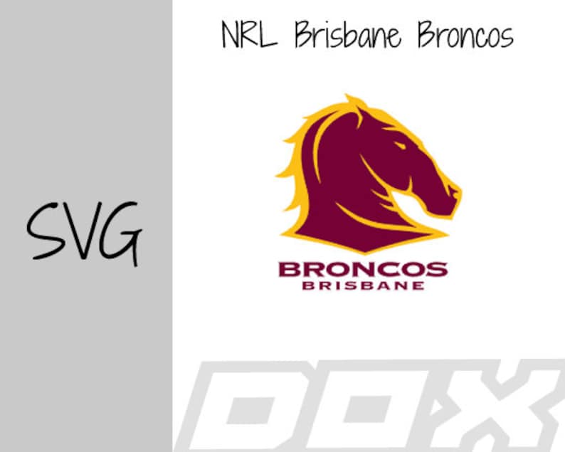 NRL Brisbane Broncos Logo Svg for Cricut - Etsy Australia