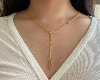 Y Drop Necklace - Etsy