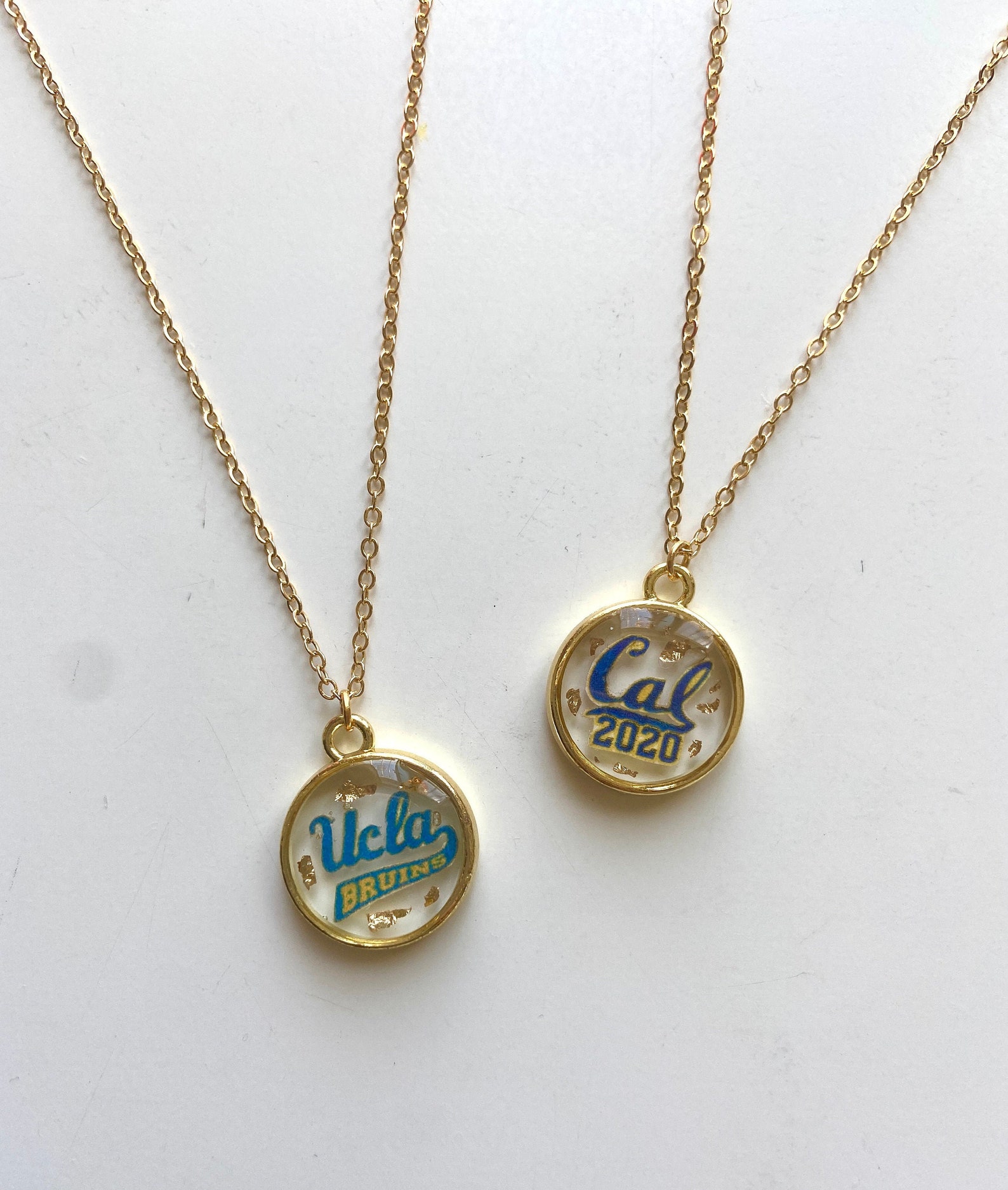 Custom College Necklace Gold/silver College Logo Necklace - Etsy