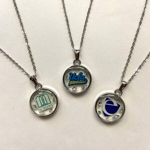 Custom College Necklace, Gold/silver College Logo Necklace, College ...