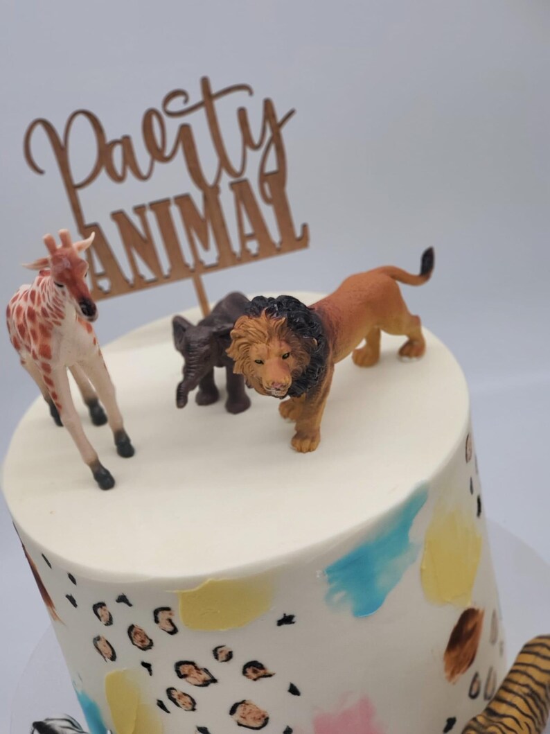 Party Animal Cake Topper - Etsy