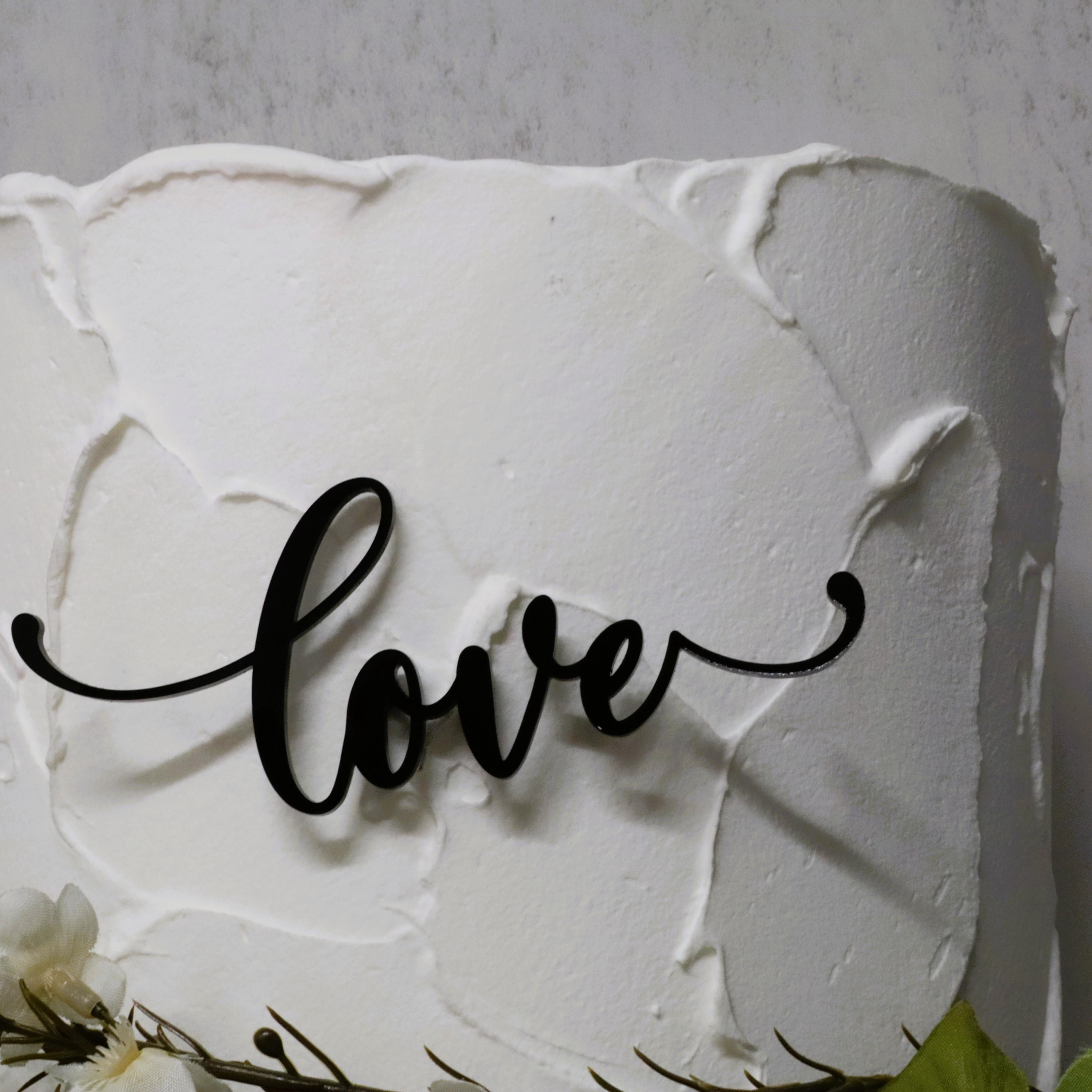 Love Cake Topper - Etsy