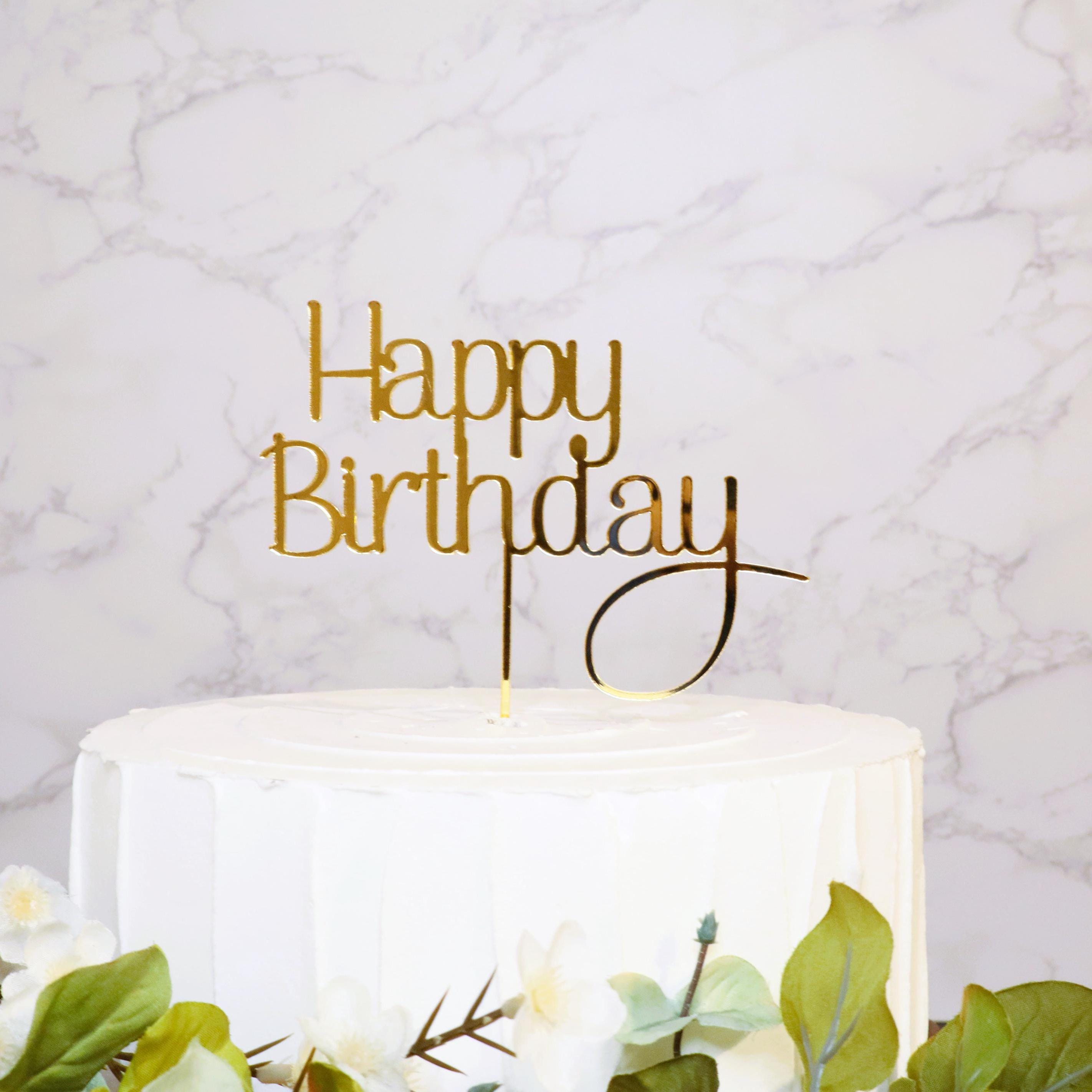 Happy Birthday Cake Topper - Etsy