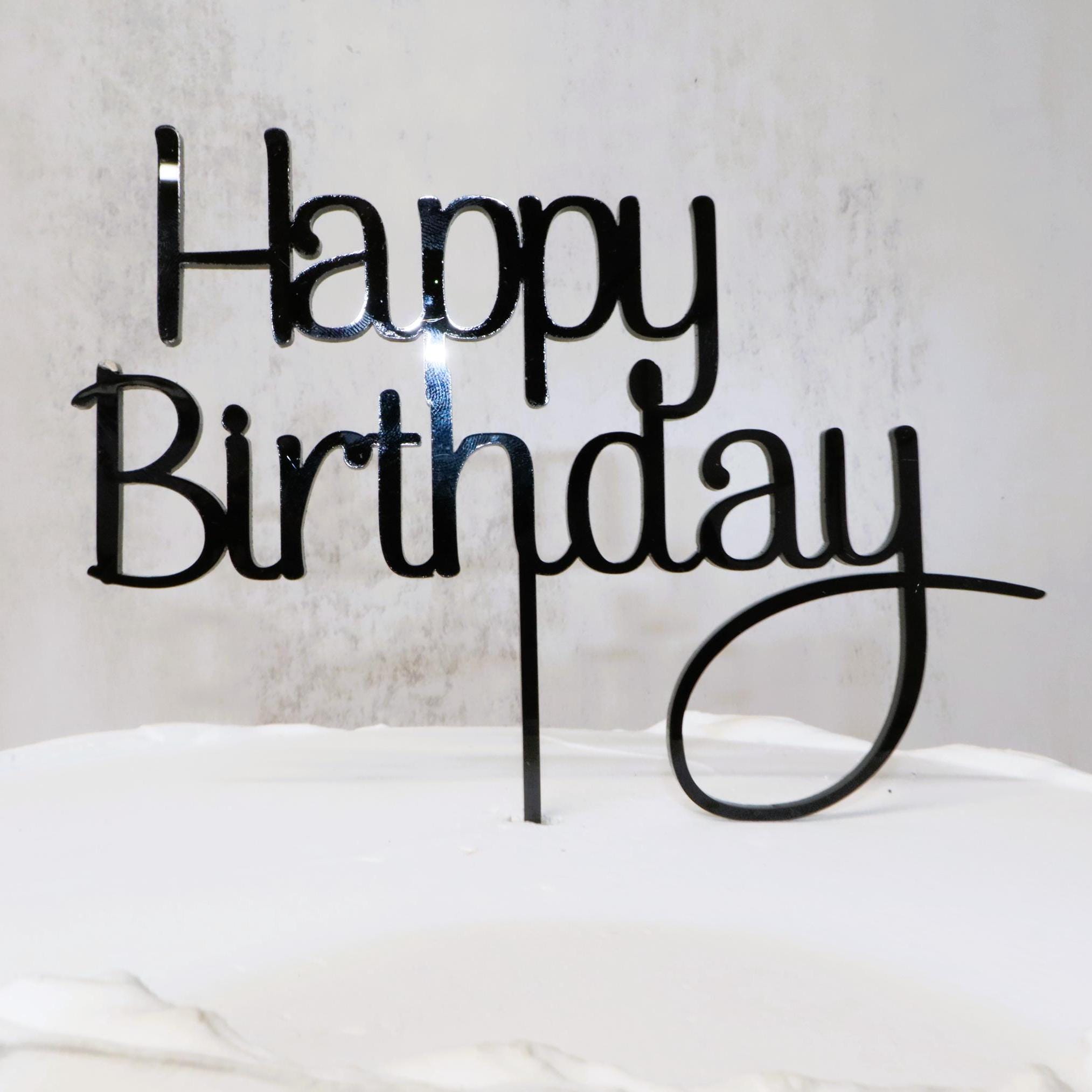 Happy Birthday Cake Topper - Etsy