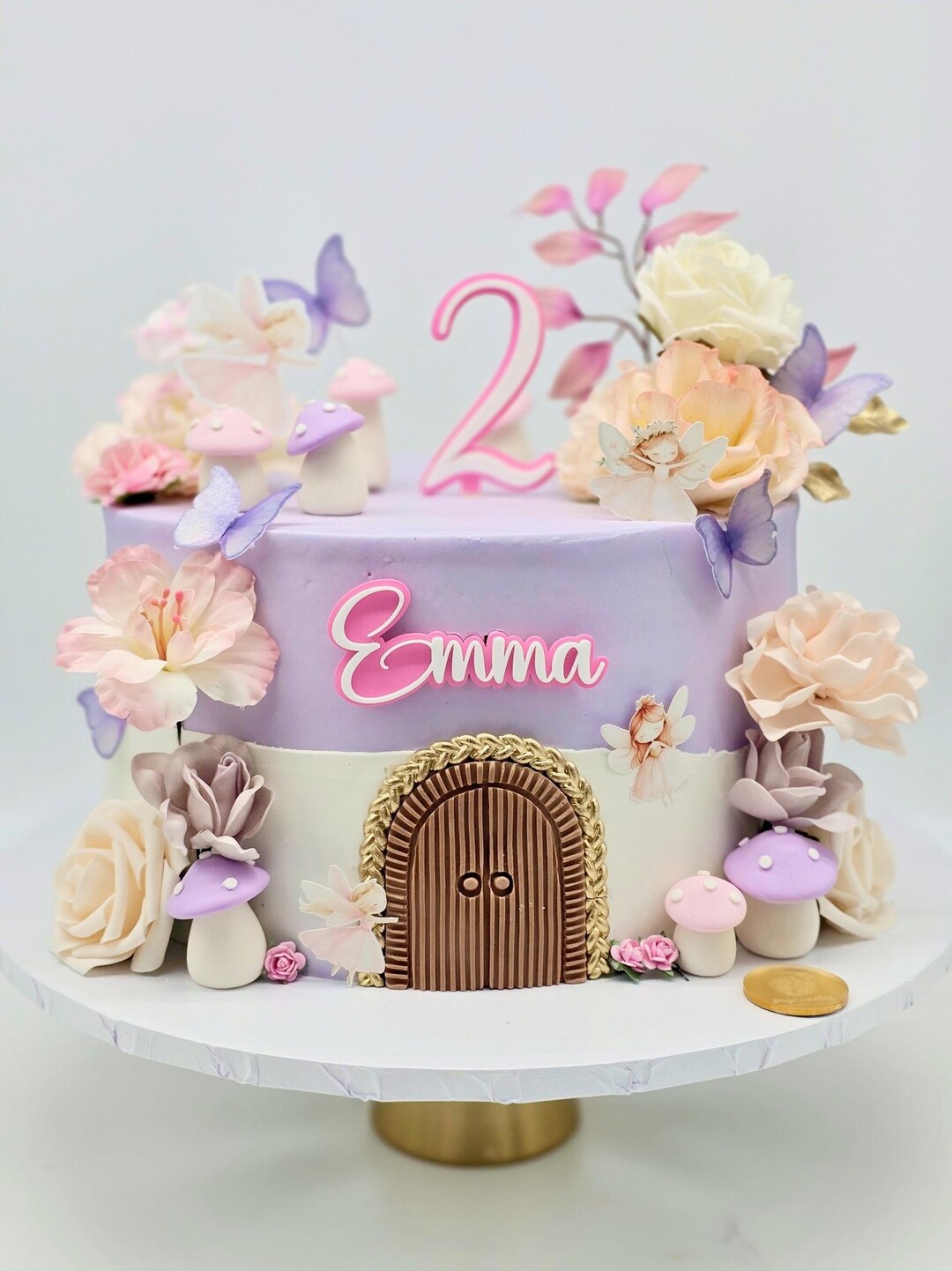 Double-layered Acrylic Name & Number Cake Toppers - Etsy