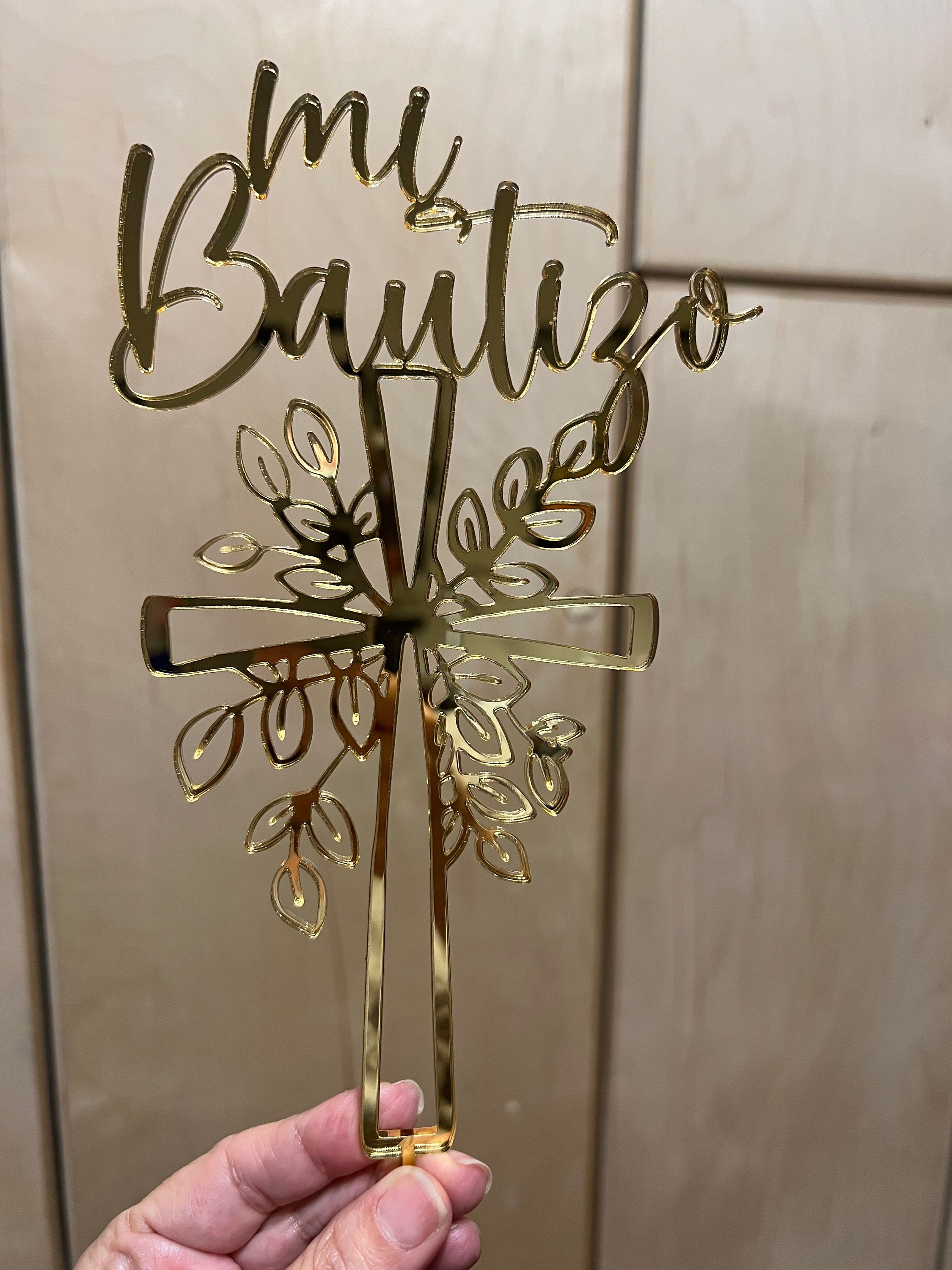 Mi Bautizo Cake Topper - Etsy