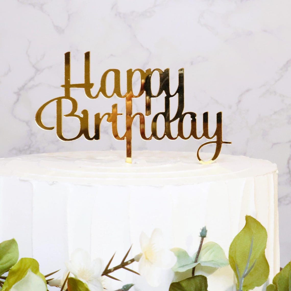 Happy Birthday Cake Topper - Etsy