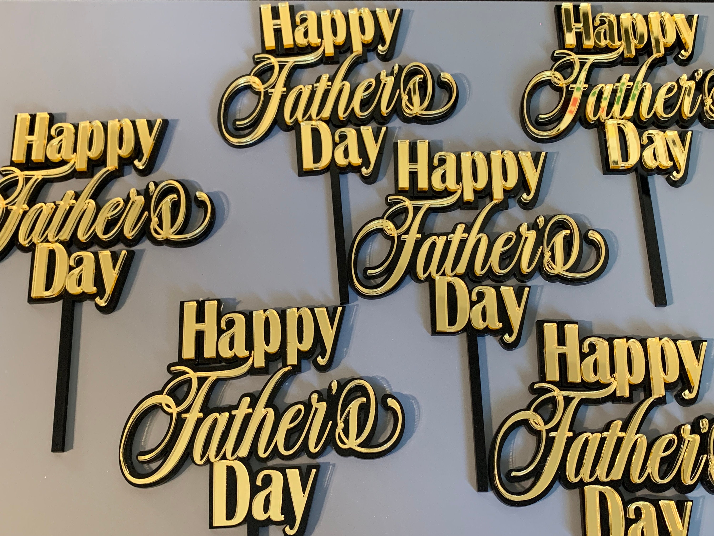 Happy Fathers Day Topper - Etsy