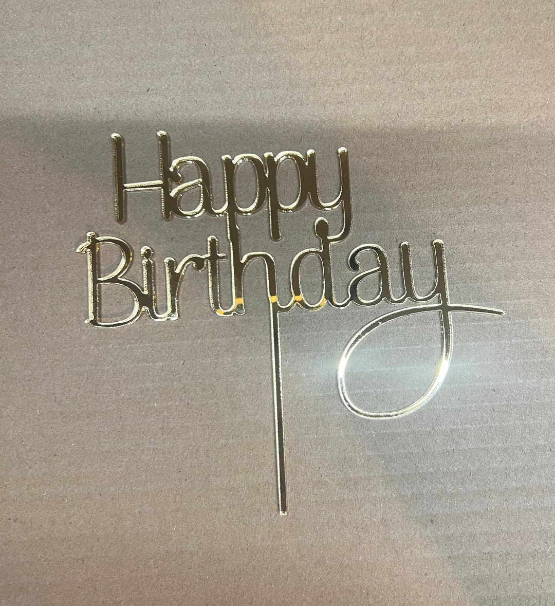 Happy Birthday Cake Topper - Etsy