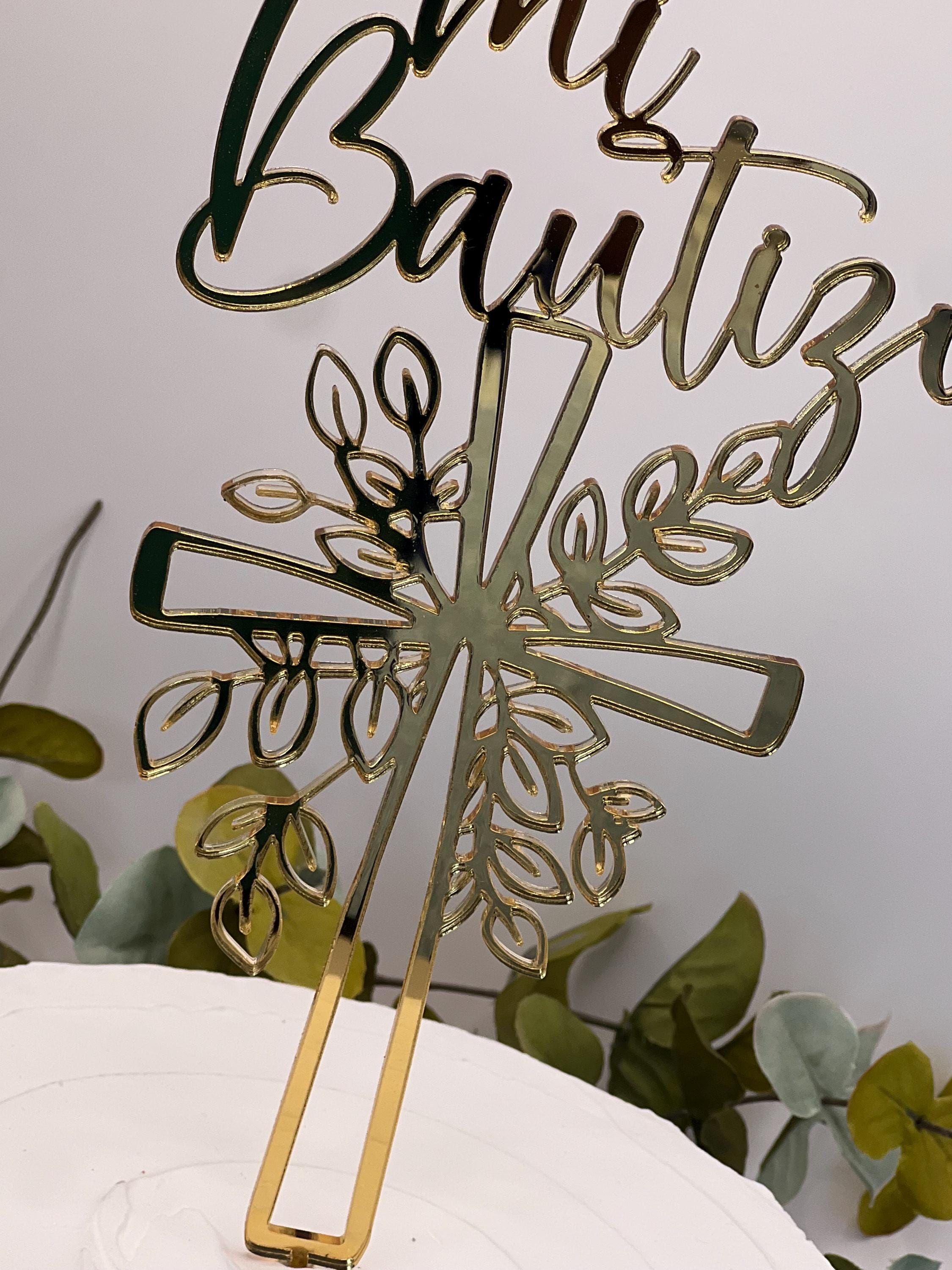 Mi Bautizo Cake Topper - Etsy