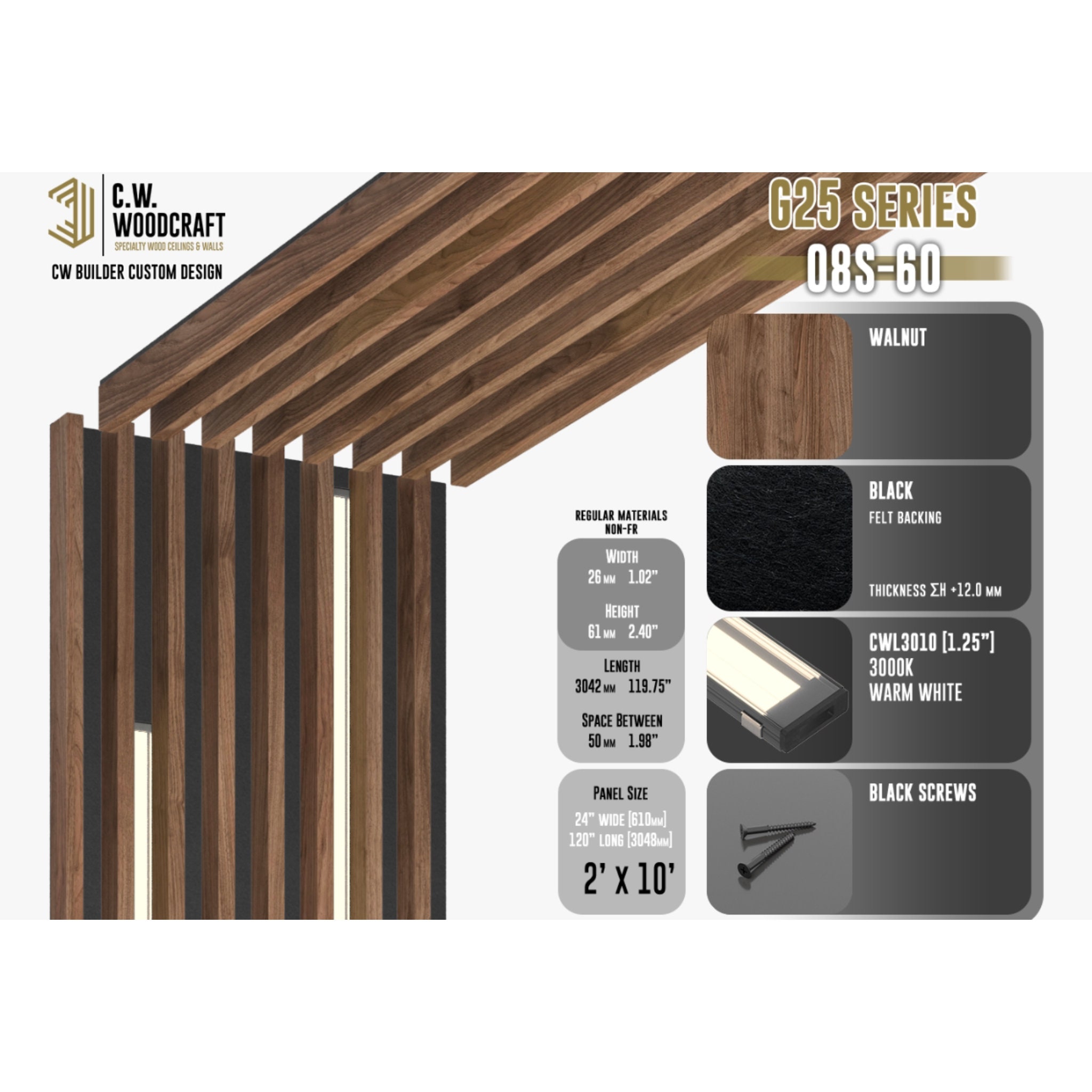 Home Theater Wood Walls | Architectural Grade | White Oak or Walnut ...