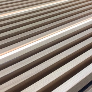 Wood Ceiling Grille - Modern Reception Area Décor | White Oak | Walnut ...