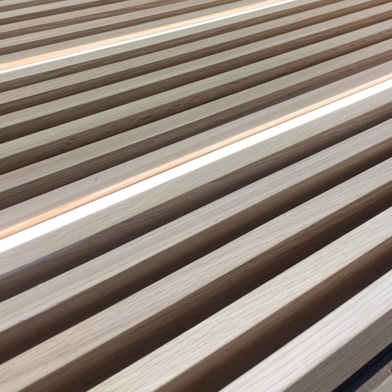 Wood Ceiling Grille - Modern Reception Area Décor | White Oak | Walnut ...