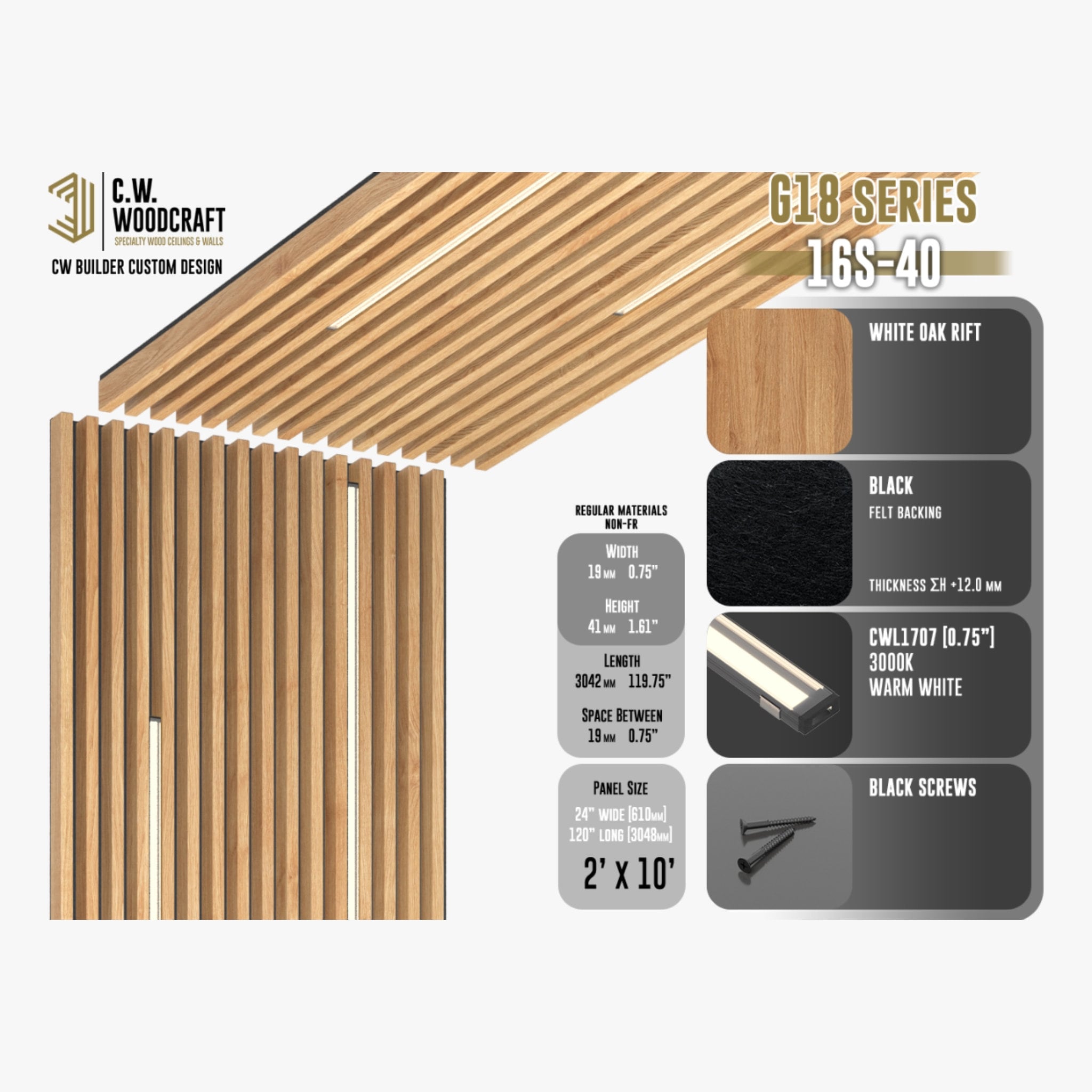 Wood Ceiling Grille - Modern Reception Area Décor | White Oak | Walnut ...