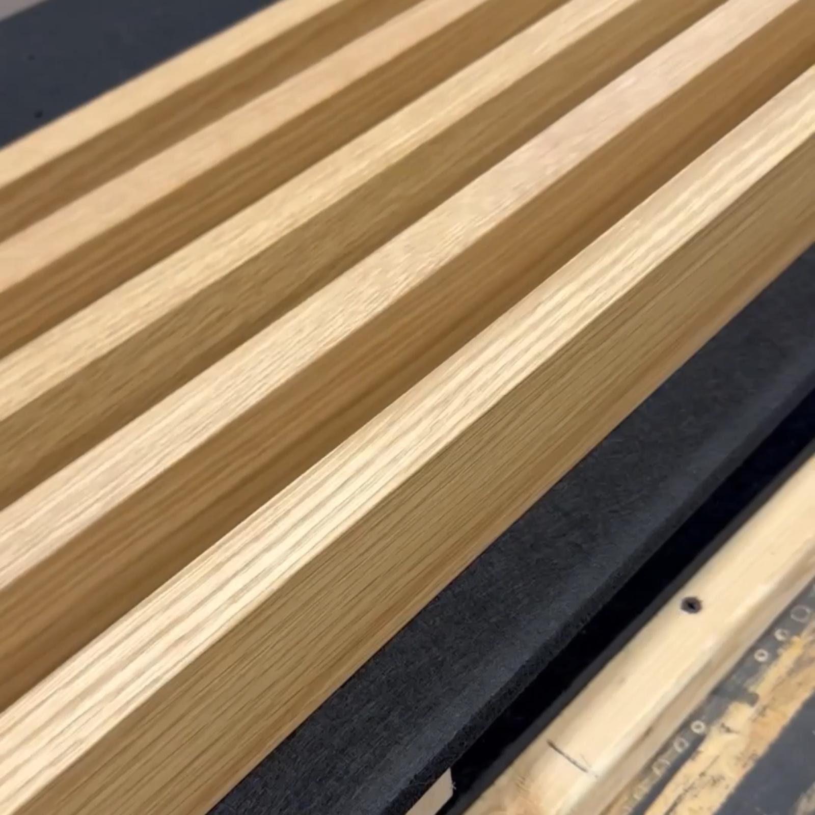 White Oak LED Wood Ceiling Panels - Modern Reception Area Décor ...