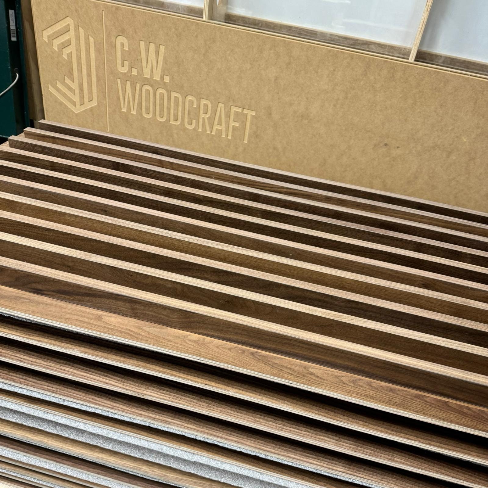 Walnut Grille Panel | Walnut Slats on Walnut Backing | Wall and Ceiling ...
