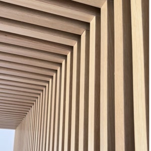 Custom Pattern Wood Ceiling and Wall With Lights | Commercial or ...