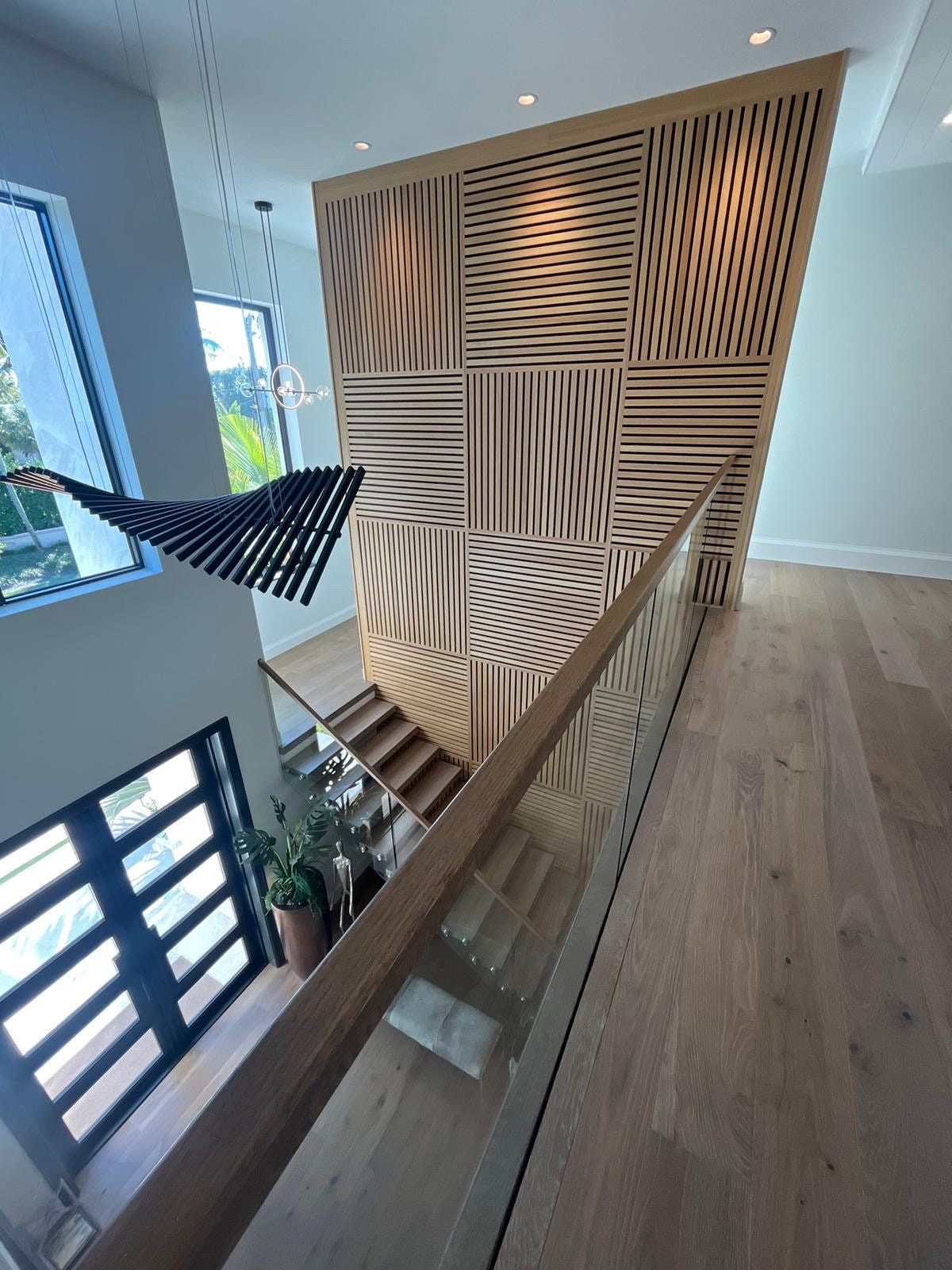 Handcrafted White Oak Rift Parquet Wall Panel - Customizable for Your ...