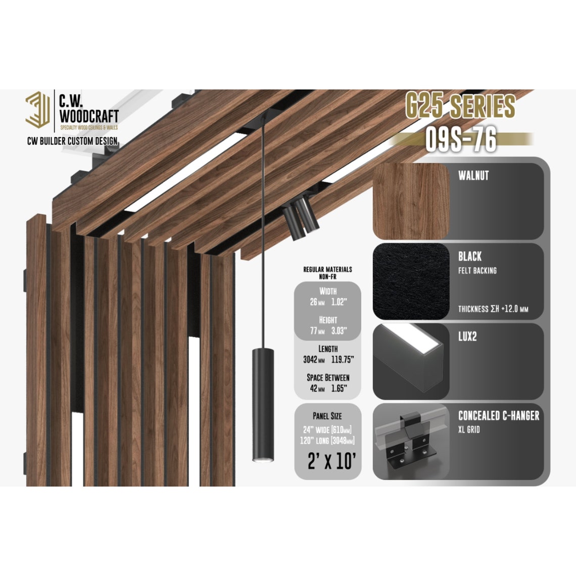 Ceiling Baffles | Reception Desk Decor | Custom Wood Wall | Wood Slat ...