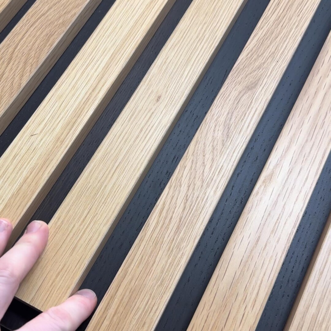 Handcrafted White Oak Rift Parquet Wall Panel Customizable for Your ...