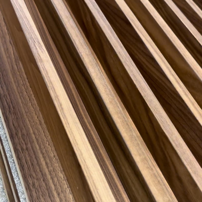 Walnut Grille Panel | Walnut Slats on Walnut Backing | Wall and Ceiling ...