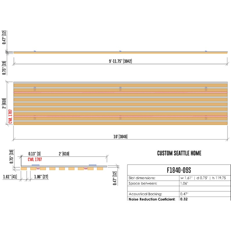 Flat Walnut Acoustical Wall Panels With Integrated LED Lighting ...