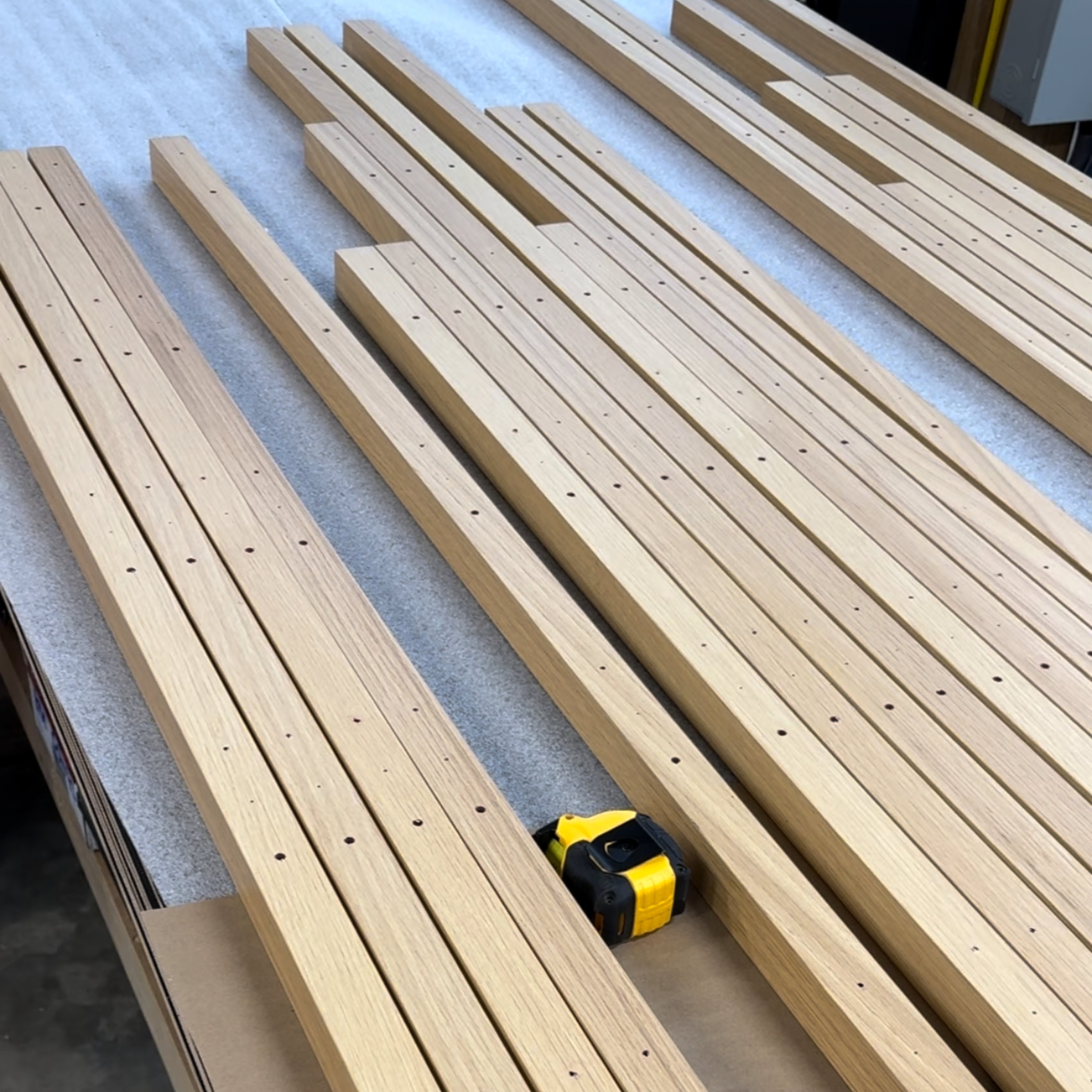 Custom Pattern Wood Ceiling and Wall With Lights Commercial or ...