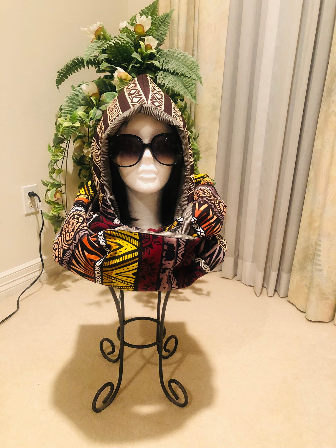 Infinity Wool Lined African Ankara Scarf/african Scarf/african - Etsy