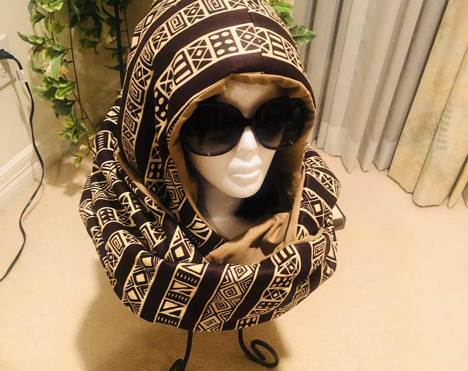 Infinity Wool Lined African Ankara Scarf/african Scarf/african Print ...