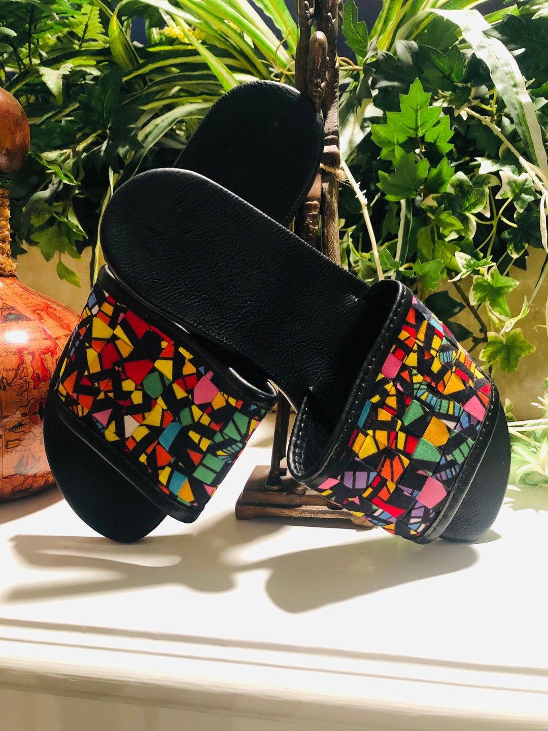 African Print Ankara Slippers/ Sandals - Etsy
