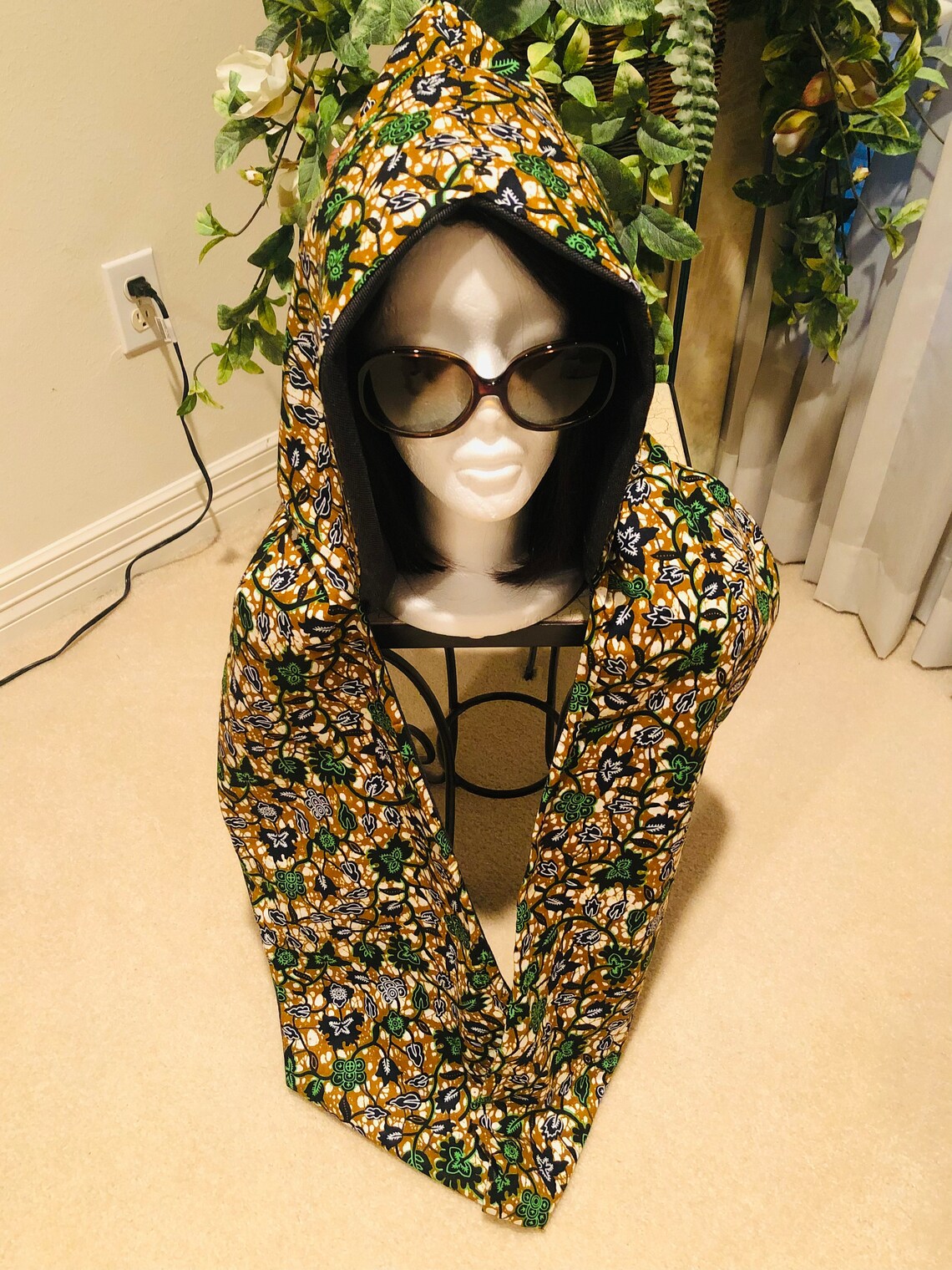 Infinity Wool Lined African Ankara Scarf/african Scarf/african - Etsy