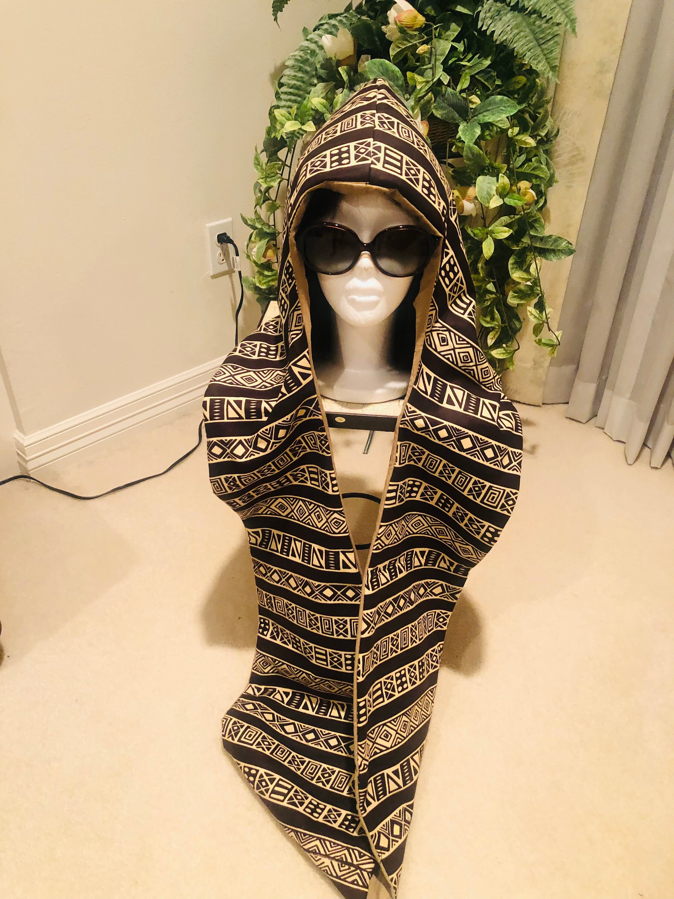 Infinity Wool Lined African Ankara Scarf/african Scarf/african Print ...