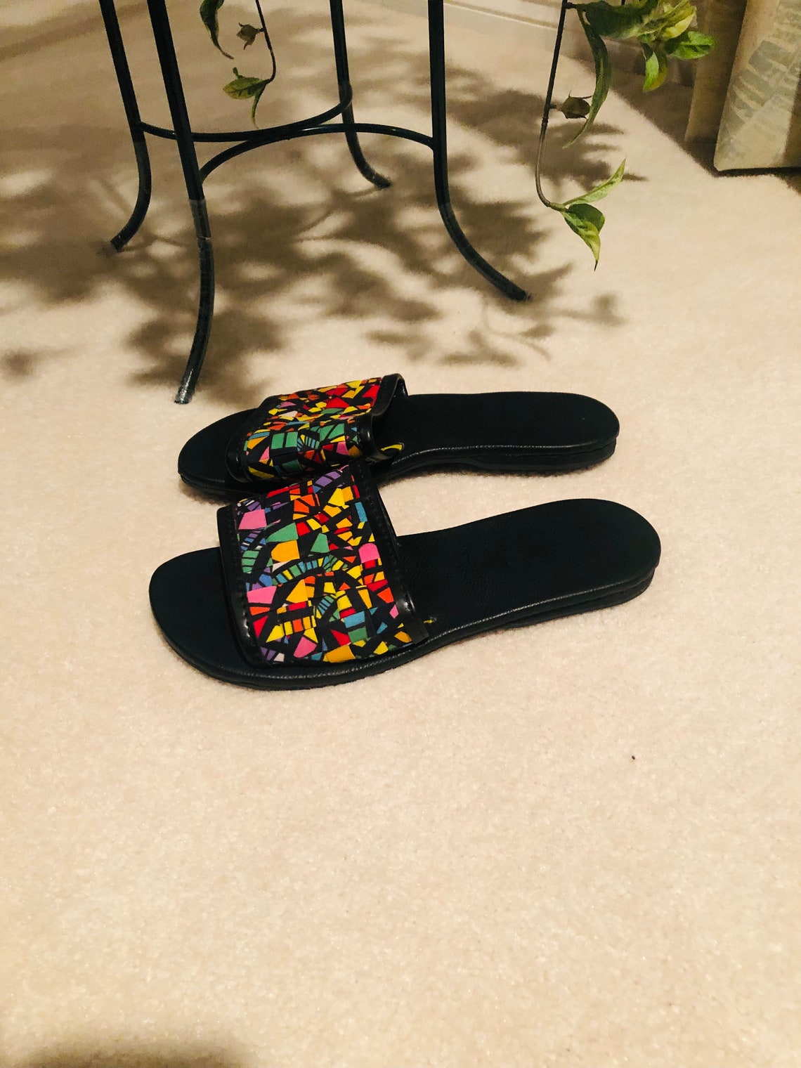 African Print Ankara Slippers/ Sandals - Etsy