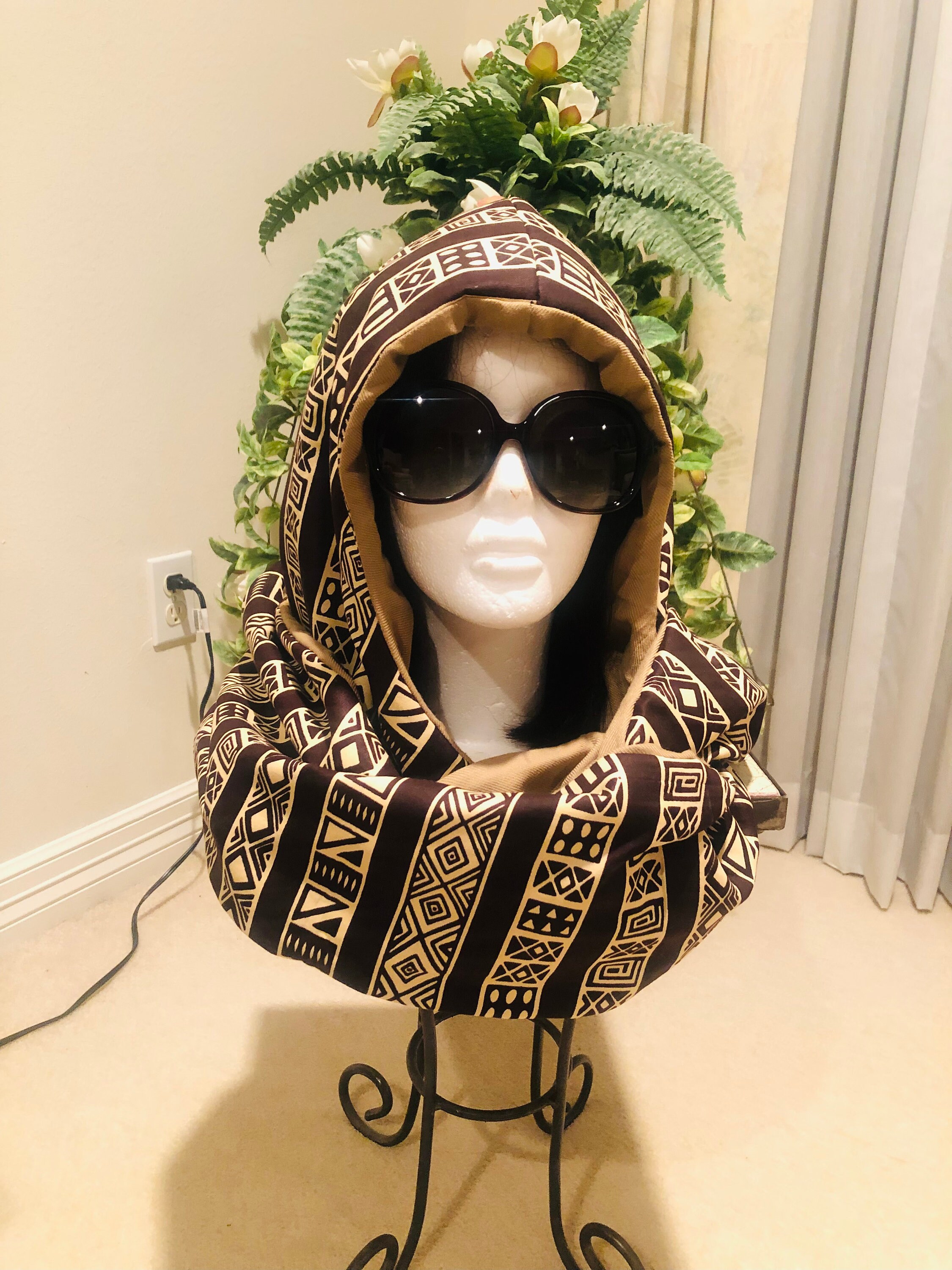 Infinity Wool Lined African Ankara Scarf/african Scarf/african Print ...