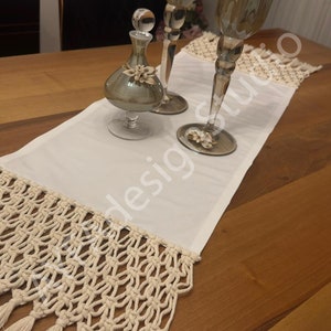 Macrame Wicker Runner, Jute Table Decoration, Housewarming Gift, Boho ...