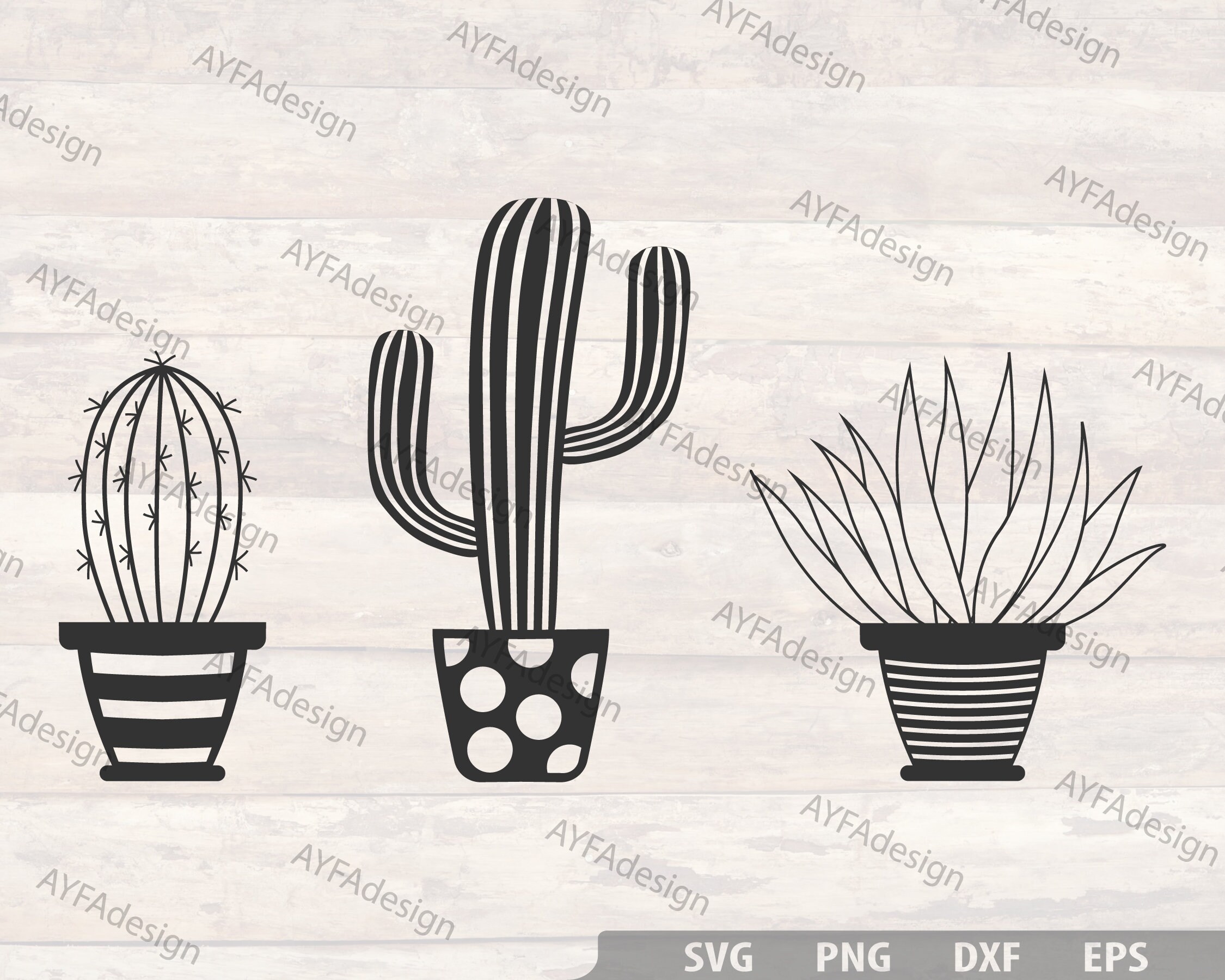 Cactus Svg, Succulent Plant Svg, Cacti Svg, Cactus Bundle Files, Cactus ...